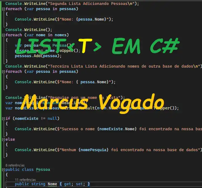 Trabalhando com Lista em C#
