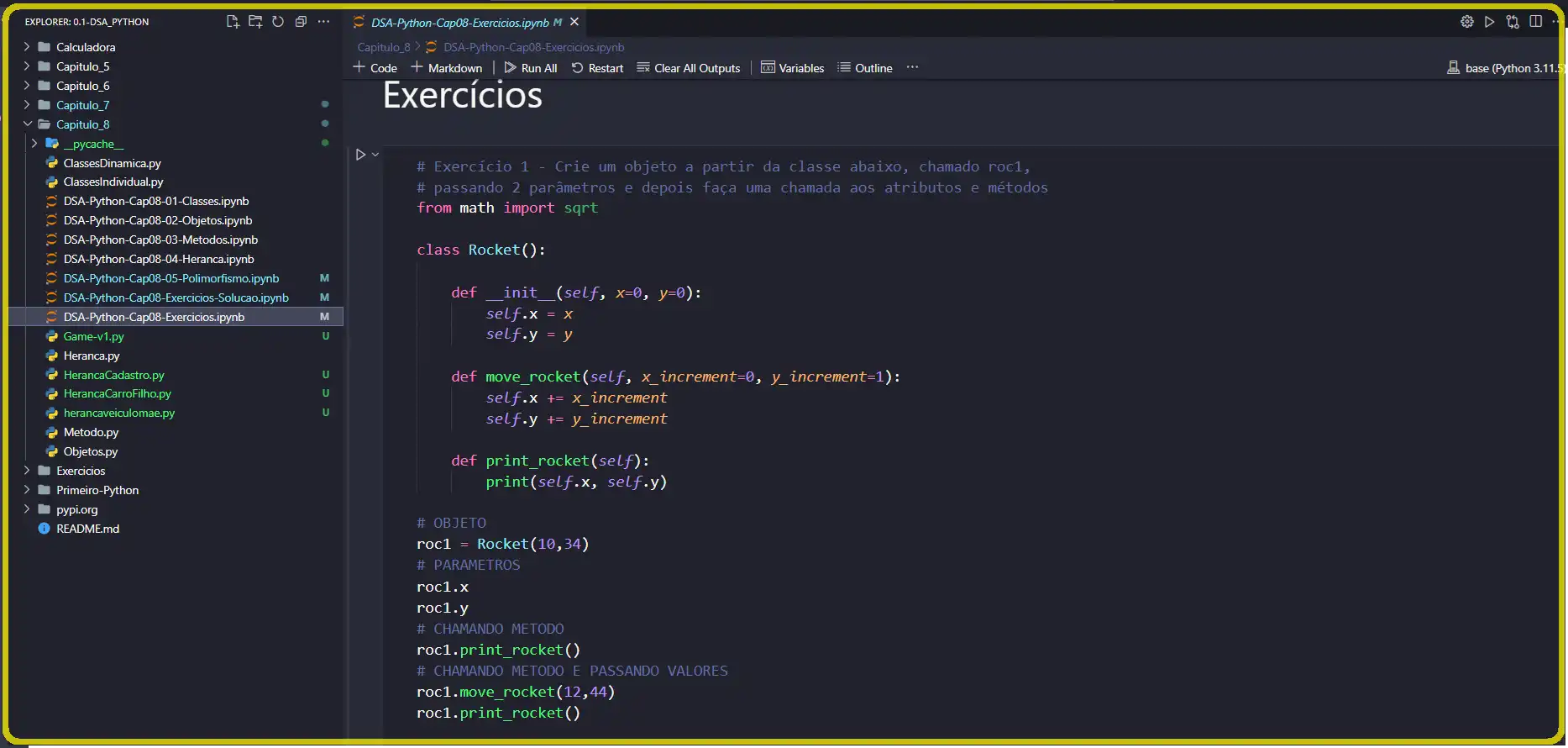 Praticando Python POO