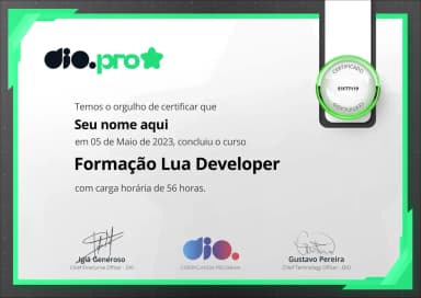 Curso de Programação LUA - Crie seu próprio game | DIO