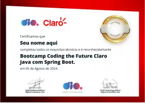 Coding The Future Claro - Java com Spring Boot